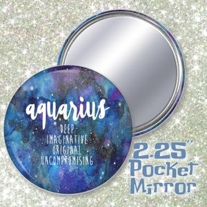 Accessories | Galaxy Zodiac Pocket Mirror Your Choice Of Sign | Poshmark